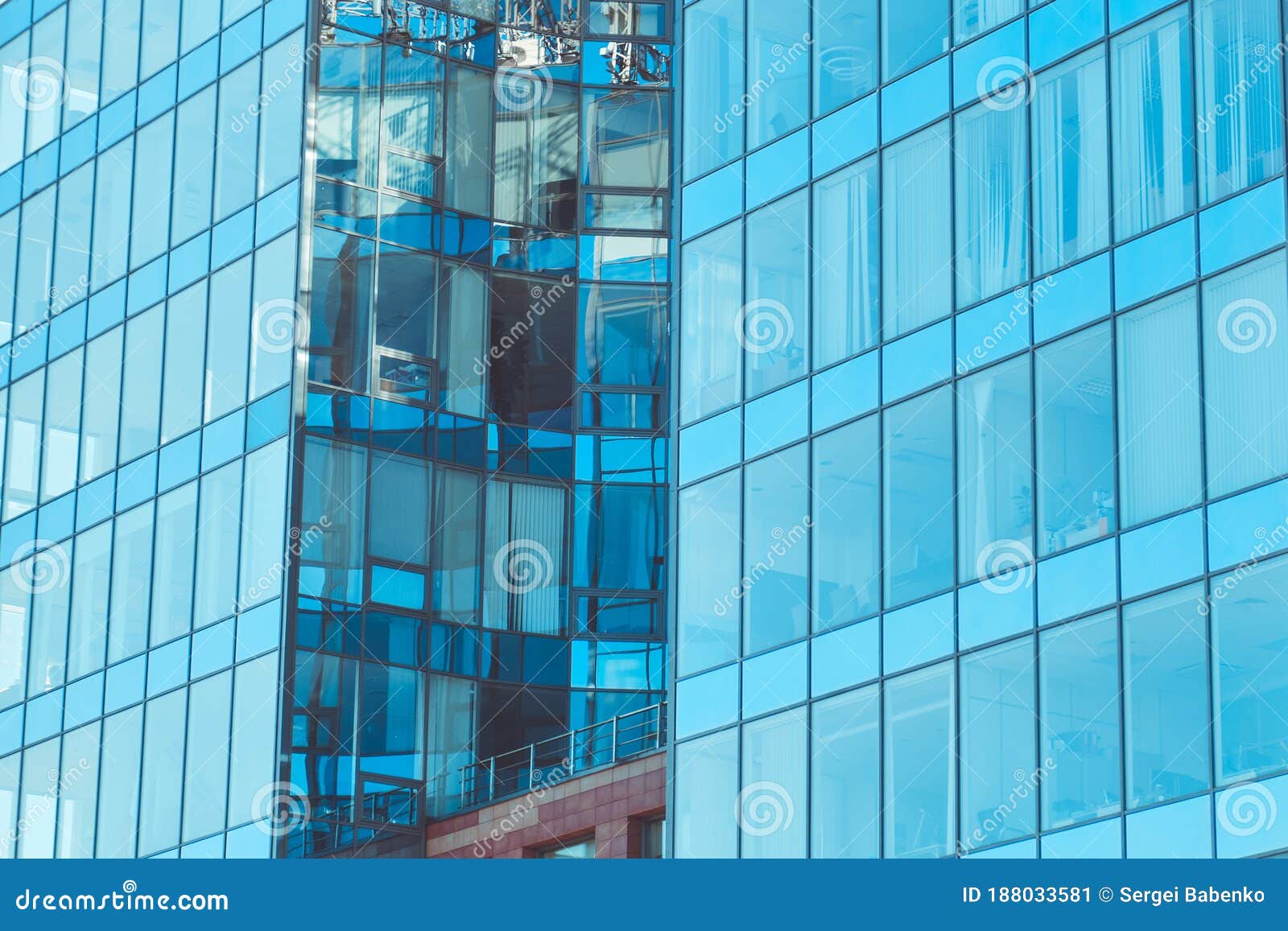 Facade of a Modern Expensive Business Center with Glazing Stock Image ...