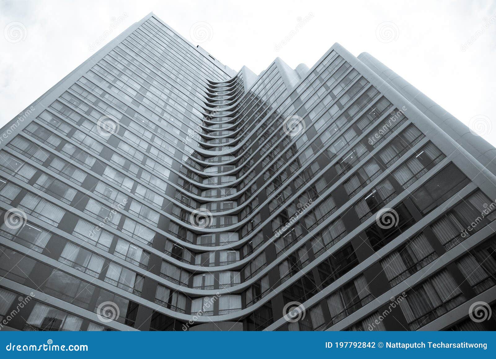 Facade of Modern Office Building Stock Photo - Image of perspective ...
