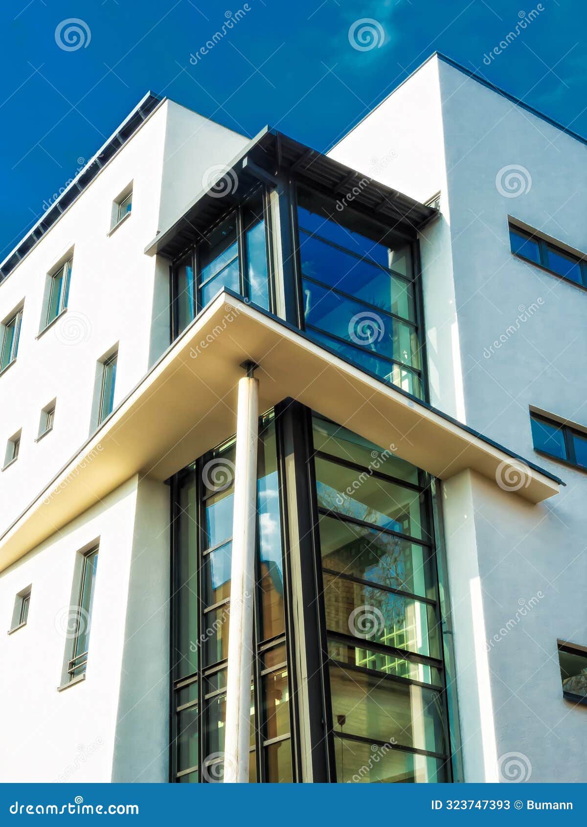 Facade of a Modern Office Building, Administration Building or ...