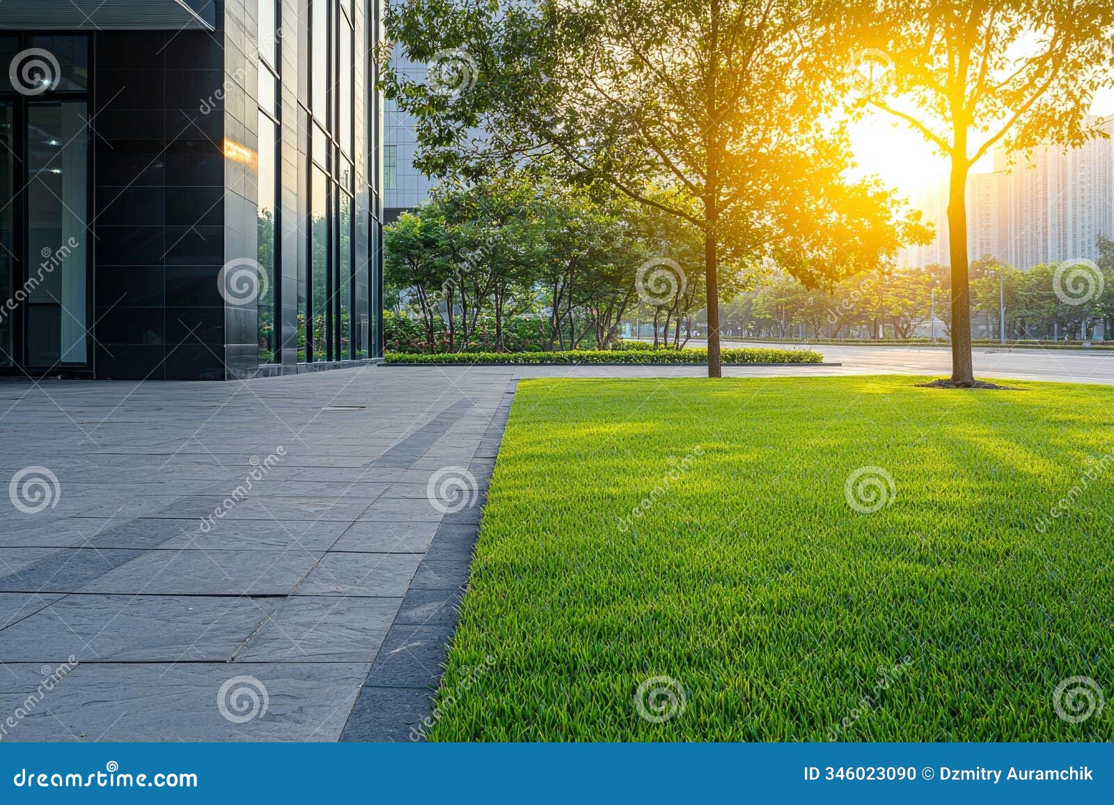 The Facade of a Modern Office Building with Graphite Cladding and Large ...