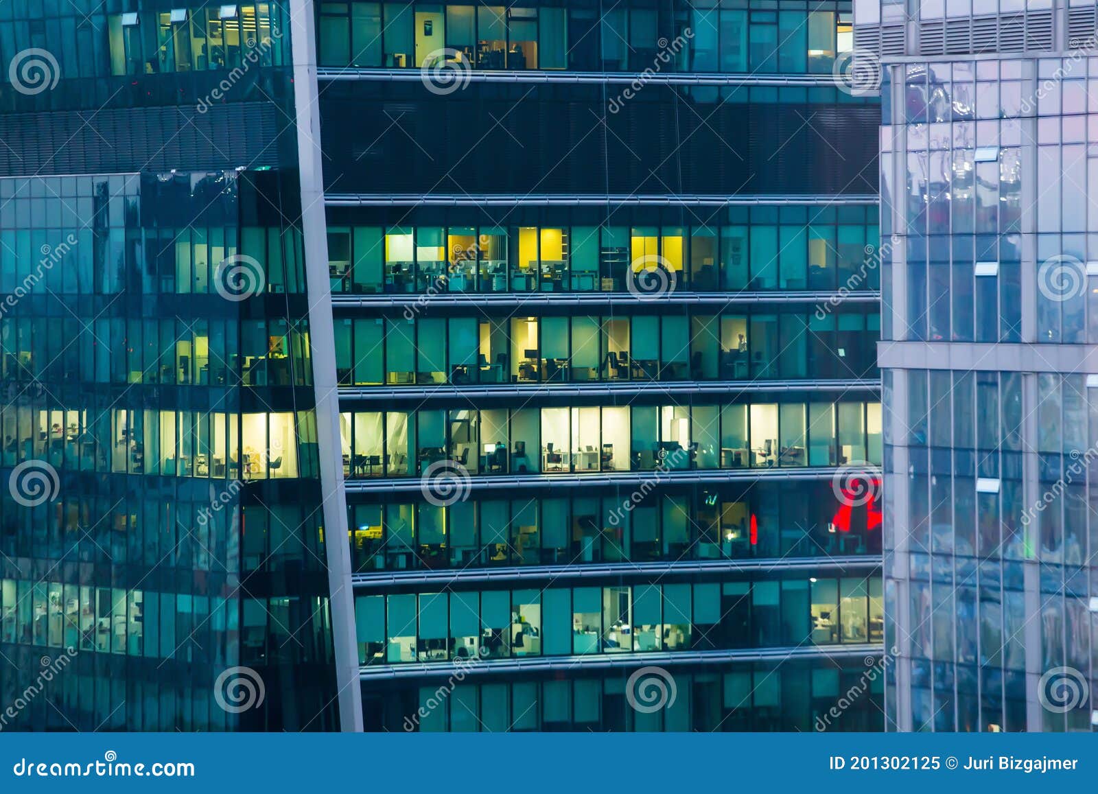 Facade of a Modern Office Building Stock Image - Image of urban ...