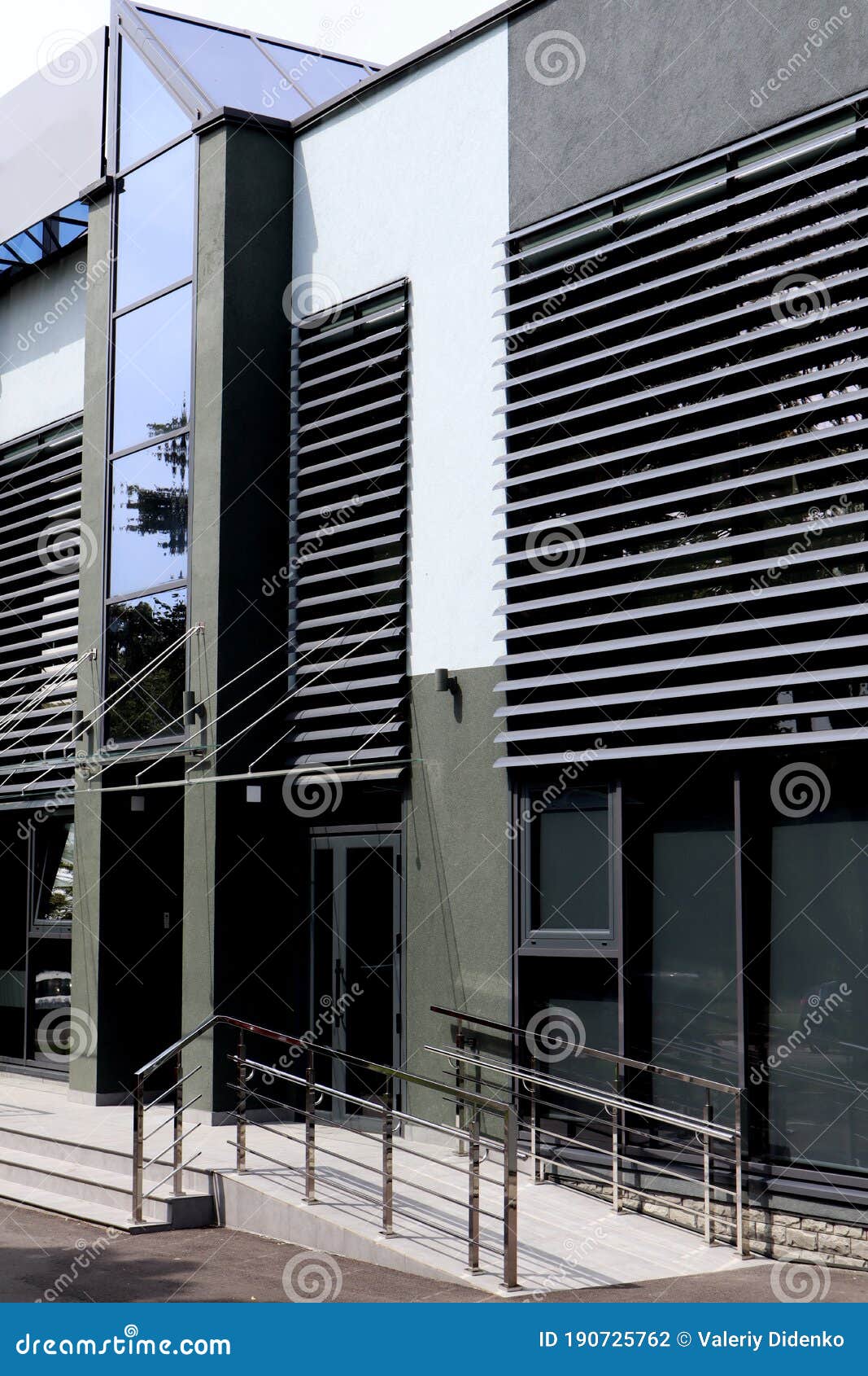 Facade of a Modern Office Space Stock Photo - Image of architecture ...