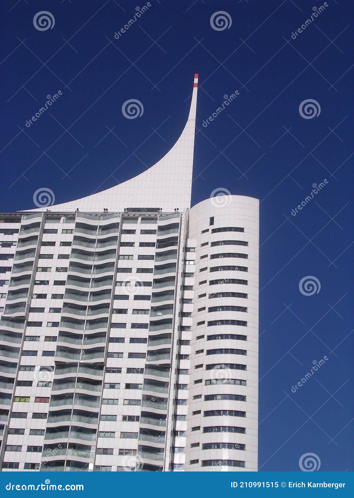Modern Residential Skyscraper in Vienna Editorial Image - Image of ...