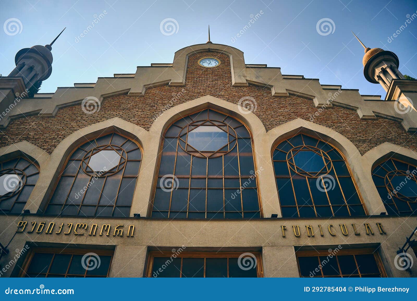 Mtatsminda Funicular Lower Station Stock Photo - Image of tourism ...