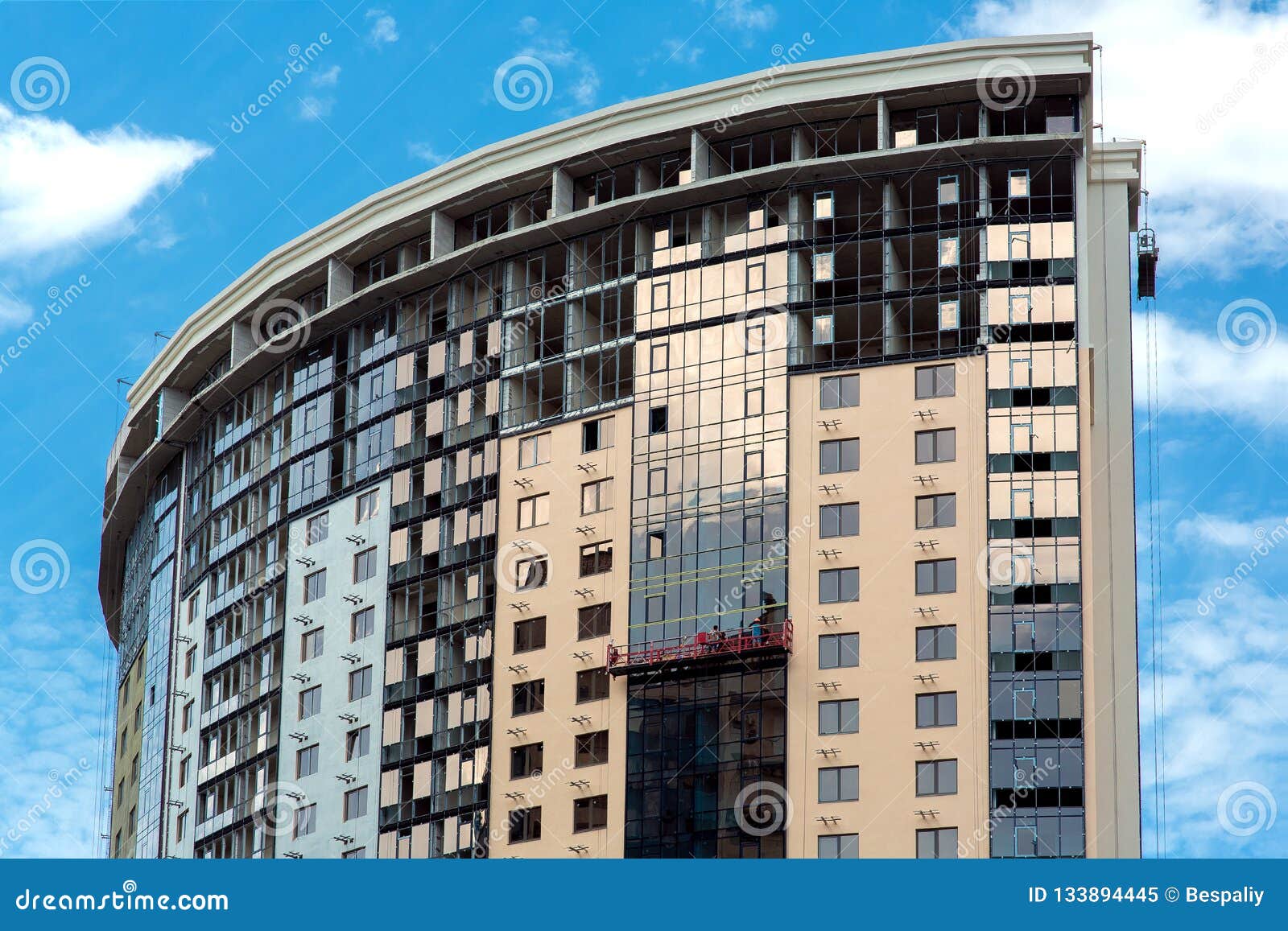 The Facade of a Multistory Building. Stock Image - Image of industry ...