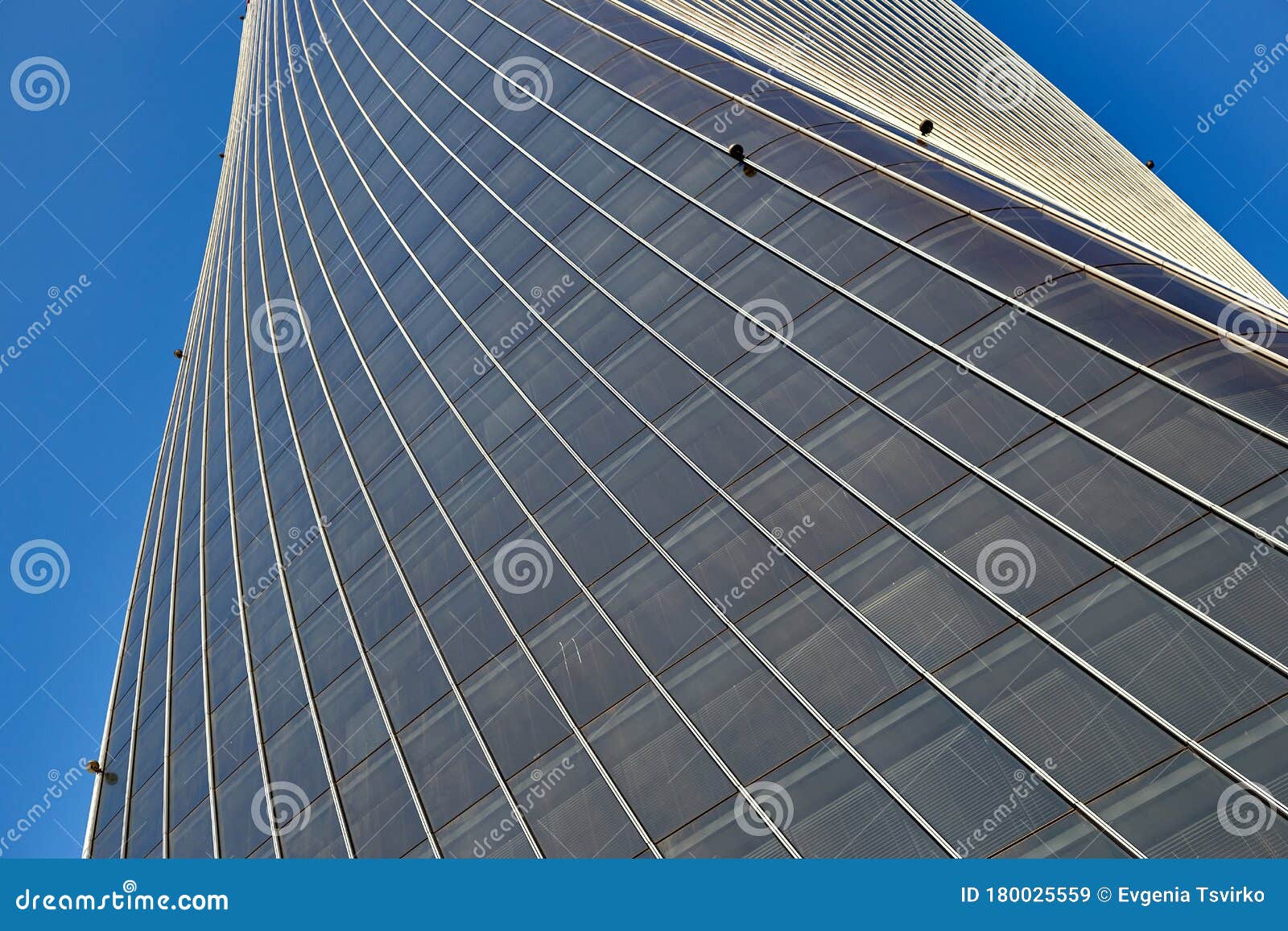 Facade of an Office High-rise Building. View from Below Stock Image ...