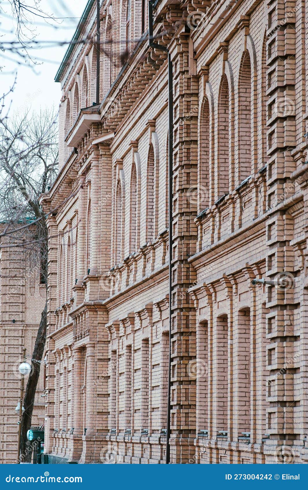 Facade of Old Brick House. Architecture, Travel Stock Photo - Image of ...