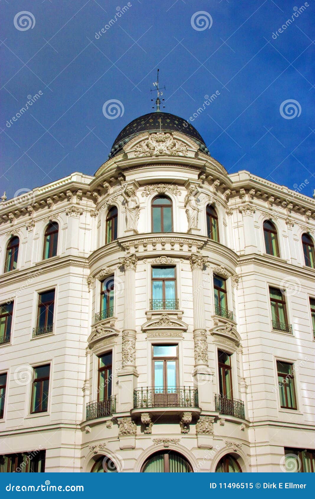 Facade of old building stock image. Image of sculptured - 11496515