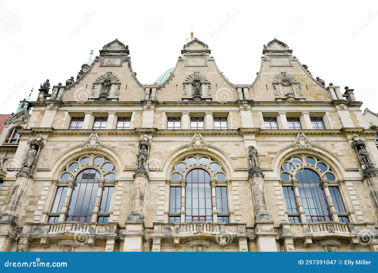 Facade of an Old Building in Hanover. Stock Image - Image of ...