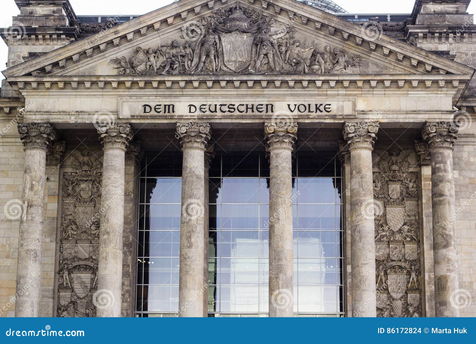 Facade of Old Reichstag Building in Berlin Stock Photo - Image of house ...
