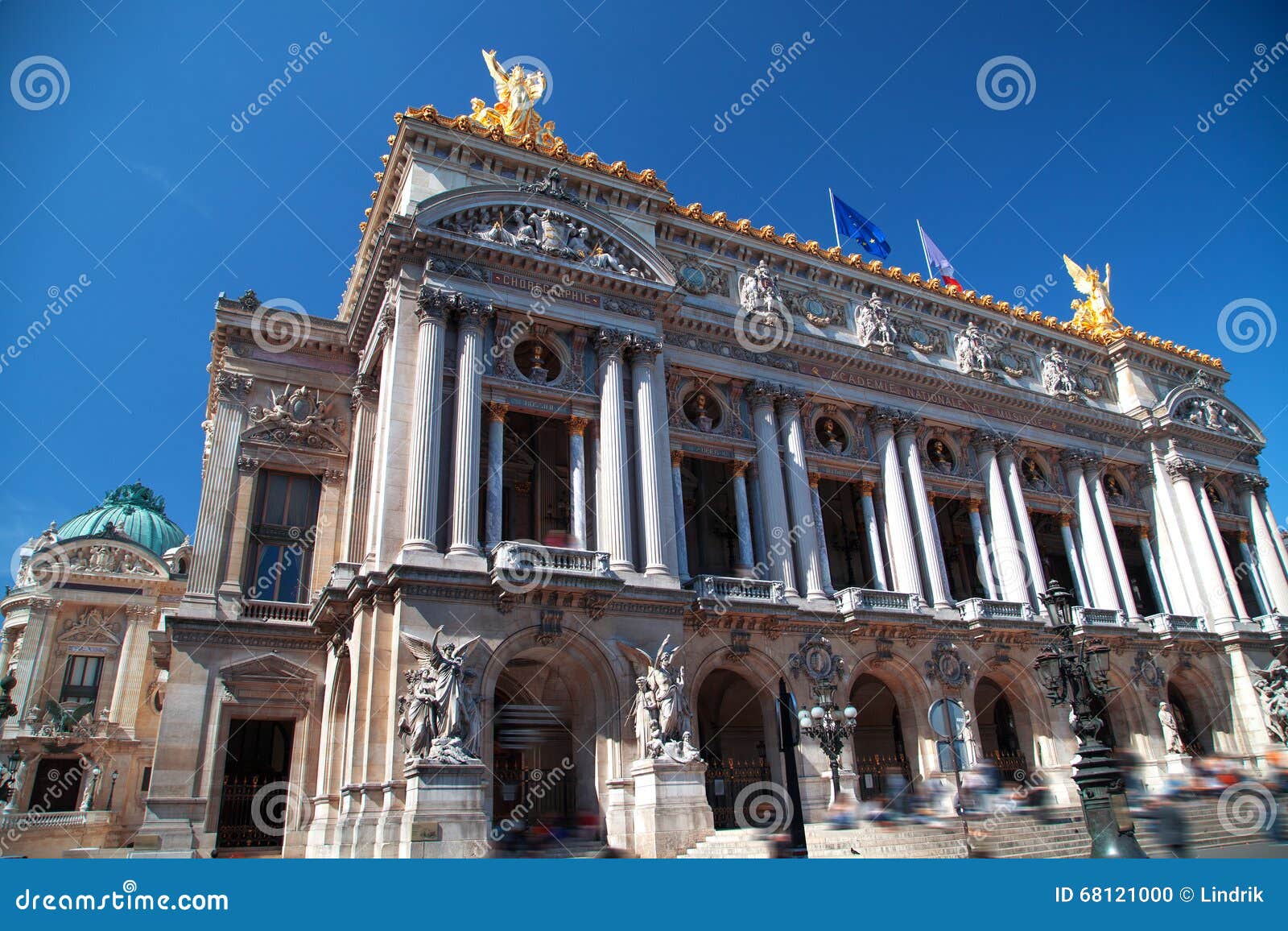 Facade of the Opera or Palace Garnier Stock Photo - Image of ancient ...
