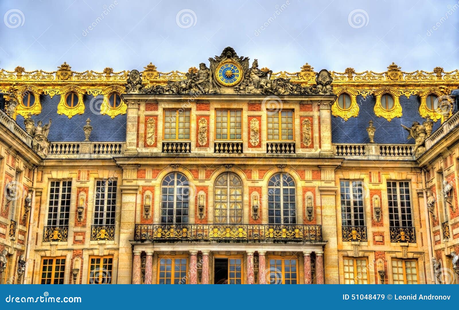 Facade Of The Palace Of Versailles Stock Photo - Image: 51048479