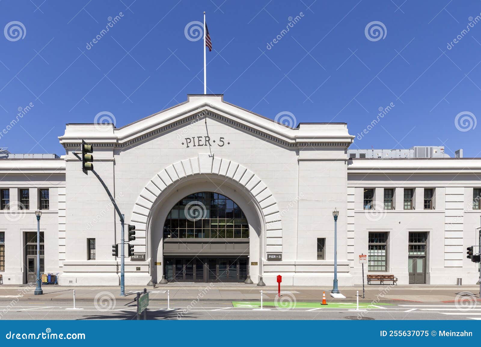 Facade of Pier 5 Downtown San Francisco at the Harbor Stock Image ...