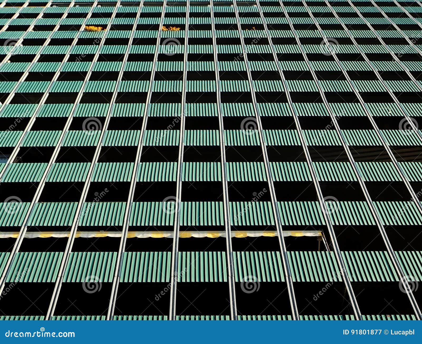 Facade of a Residential Building Stock Image - Image of urban ...