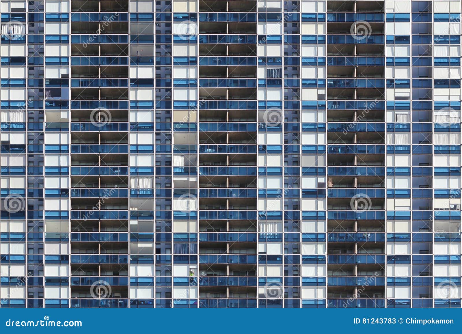 Facade of a Residential Building Stock Image - Image of civil ...