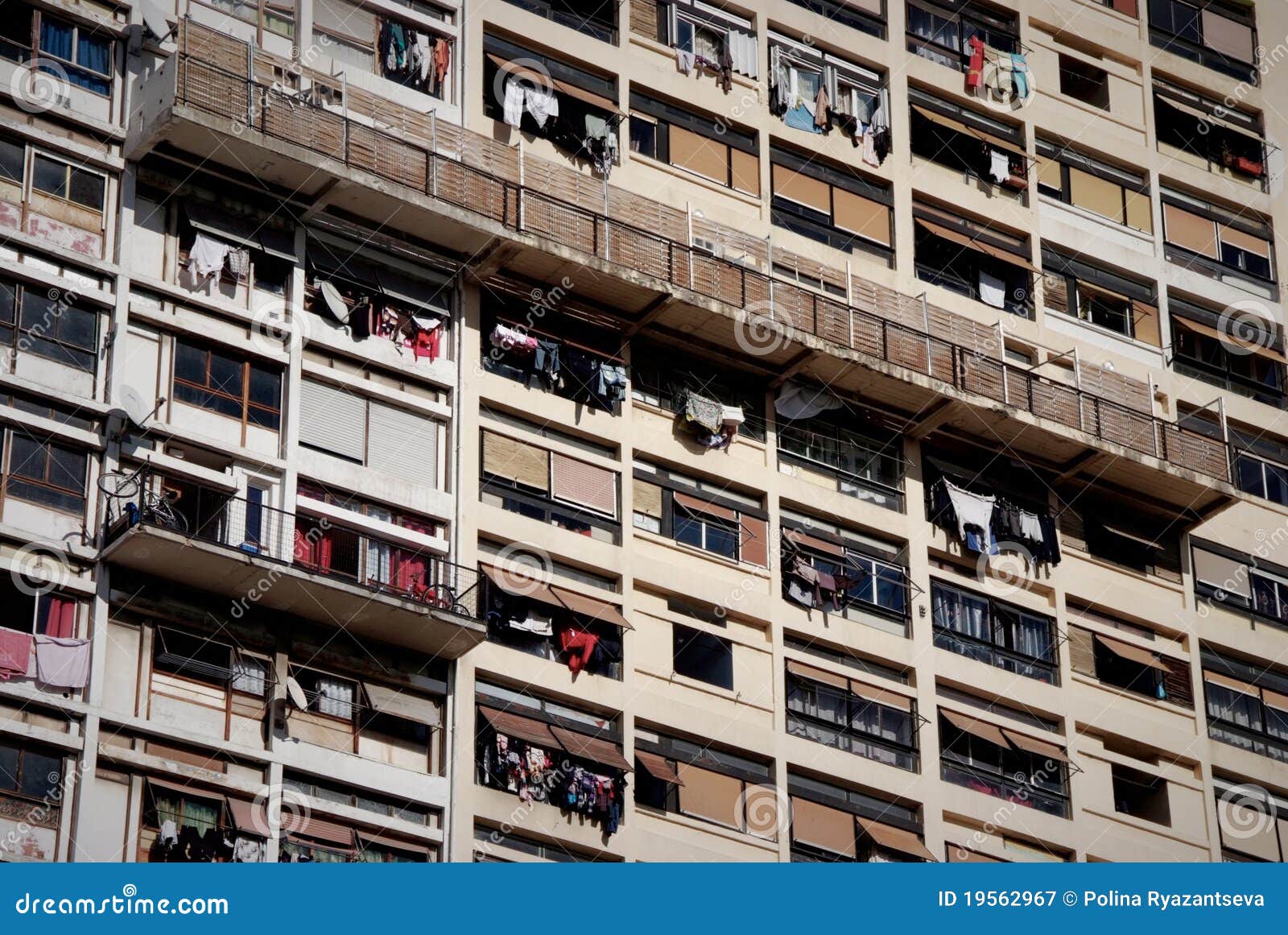 Facade of Residential Tower Block Facade Stock Image - Image of facade ...