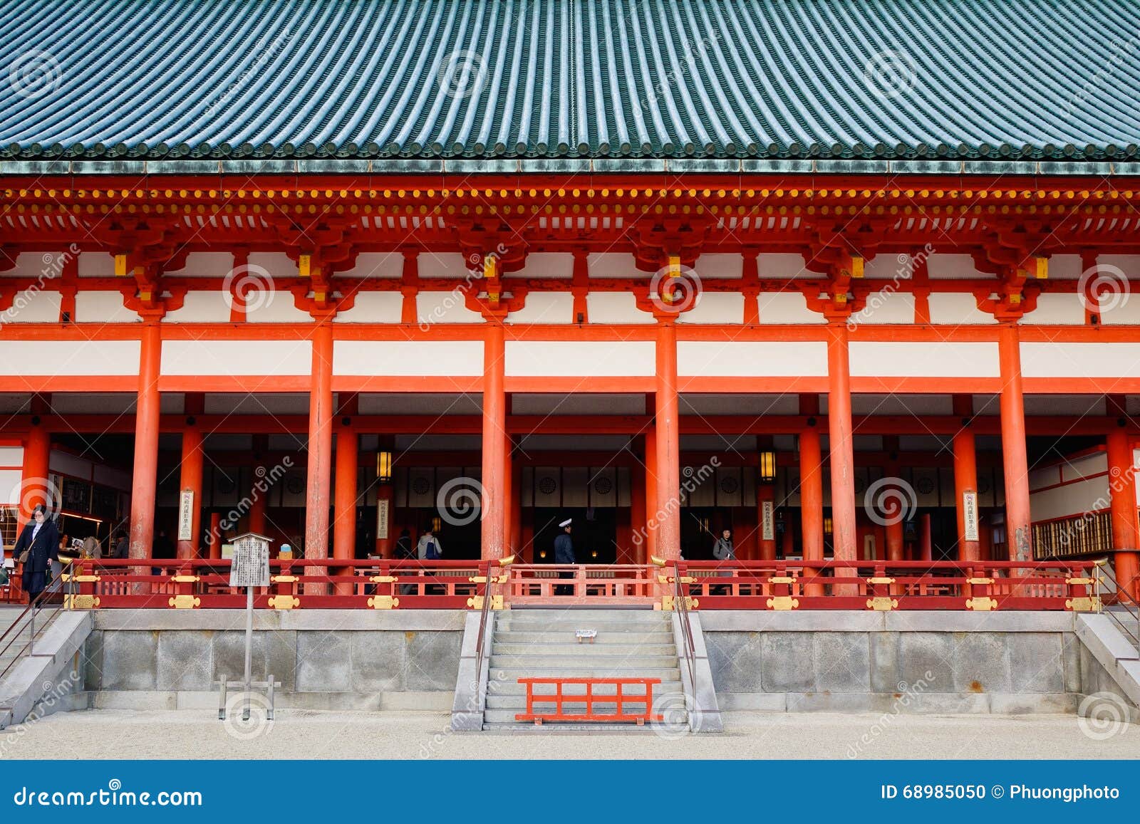 Facade of the Shinto Shrine in Nara, Japan Editorial Image - Image of ...