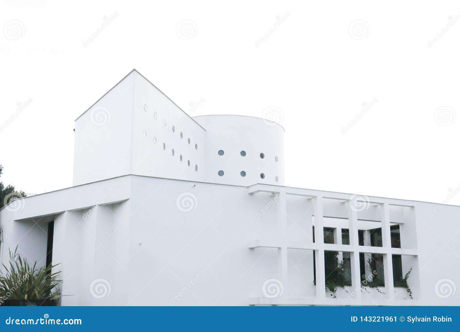 Facade Simple Architecture of Modern Building Pattern Stock Image ...
