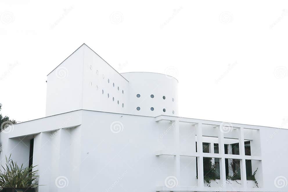 Facade Simple Architecture of Modern Building Pattern Stock Image ...
