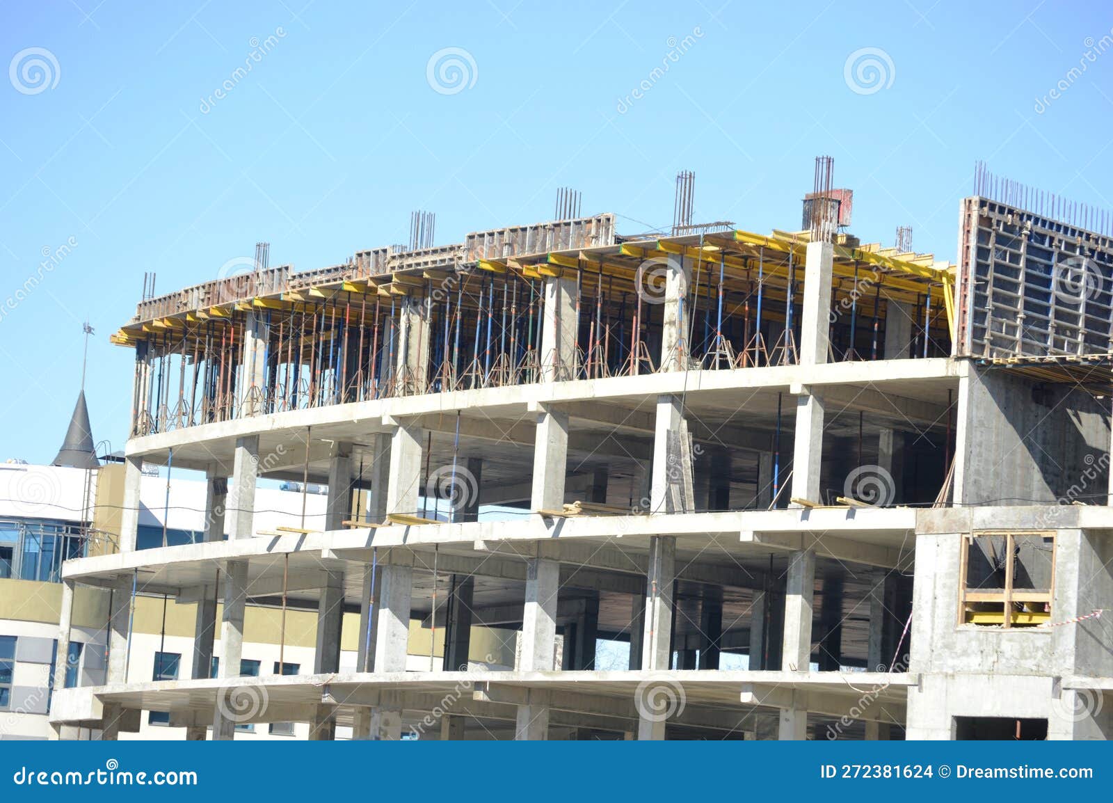 Skyscraper construction stock photo. Image of planning - 272381624