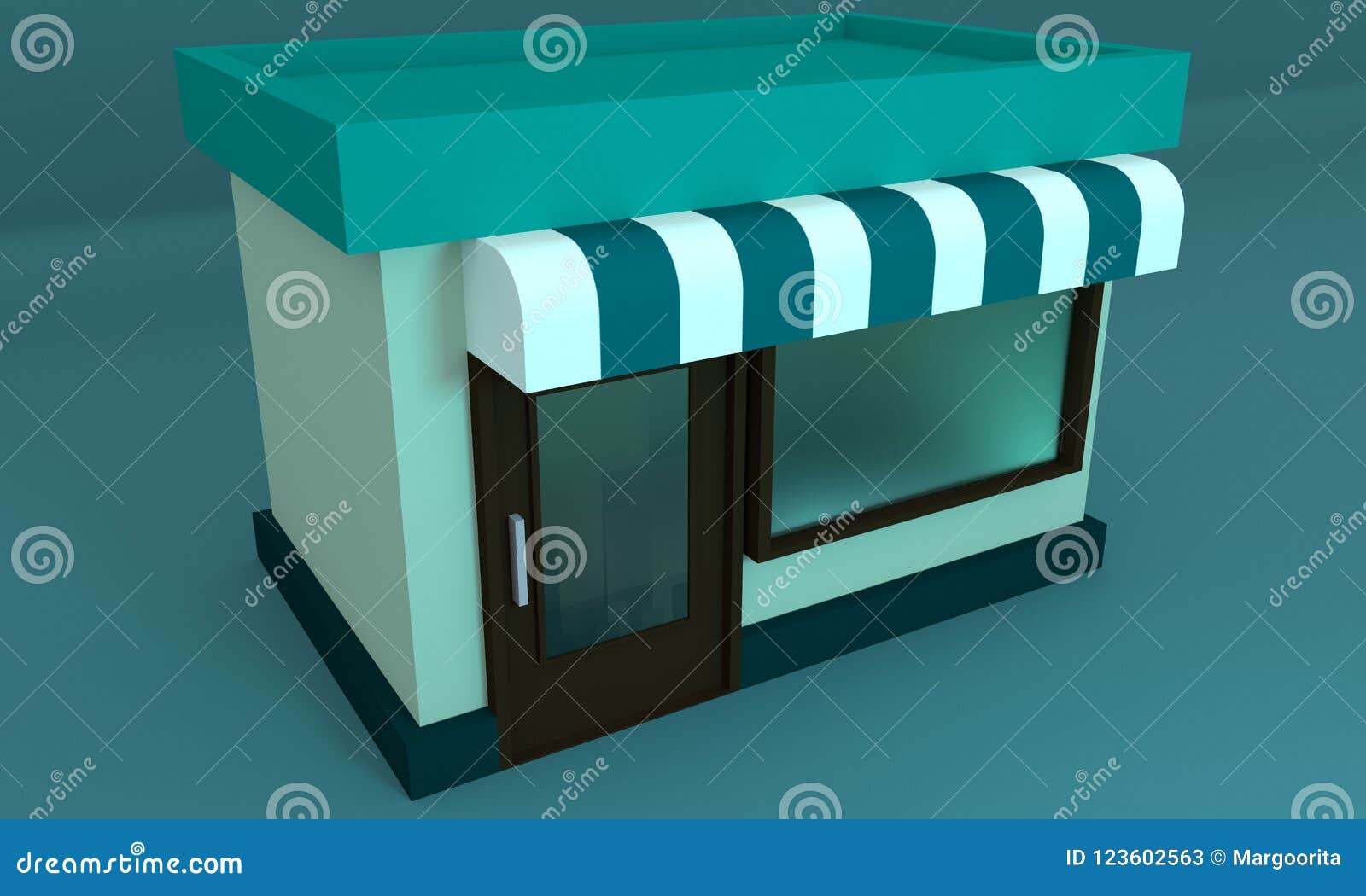 Store. 3d Illustration stock illustration. Illustration of render ...
