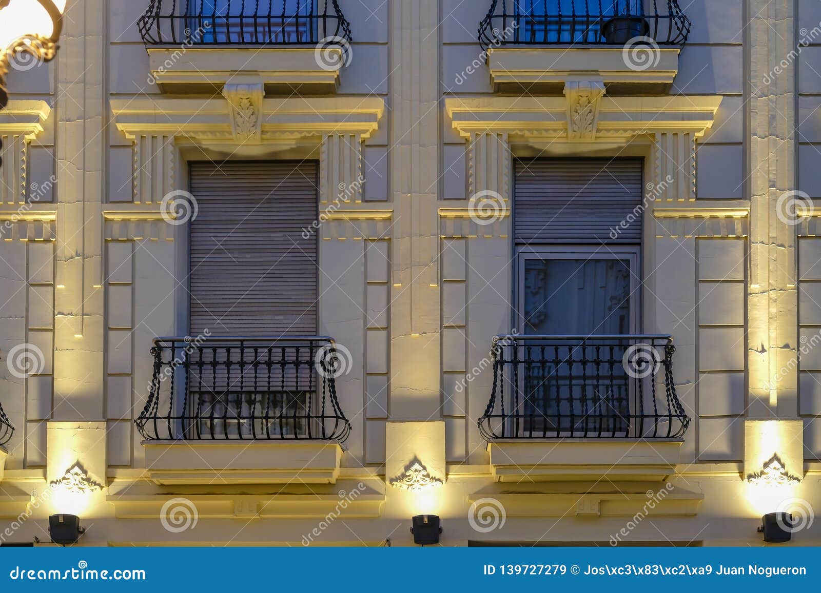 Facade with Straight Lines and Windows Stock Image - Image of lines ...