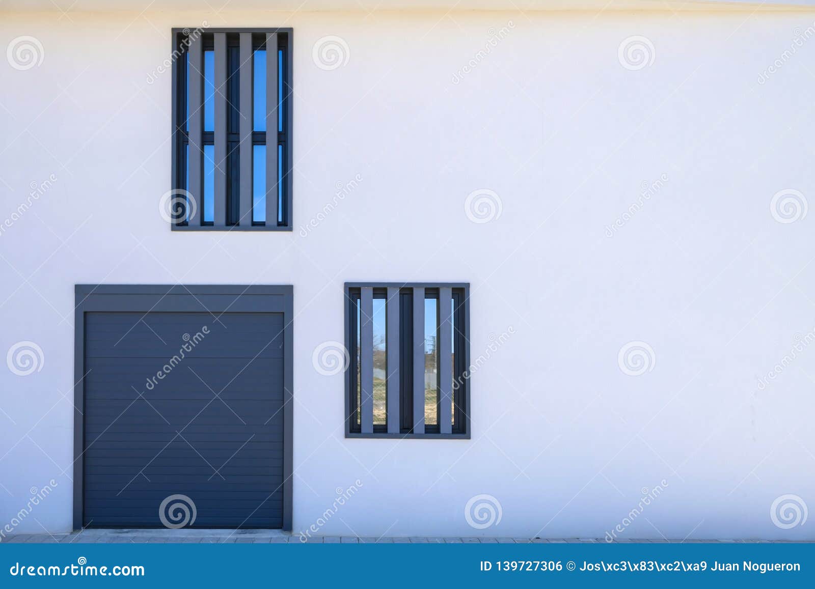 Facade with Straight Lines and Windows Stock Photo - Image of building ...