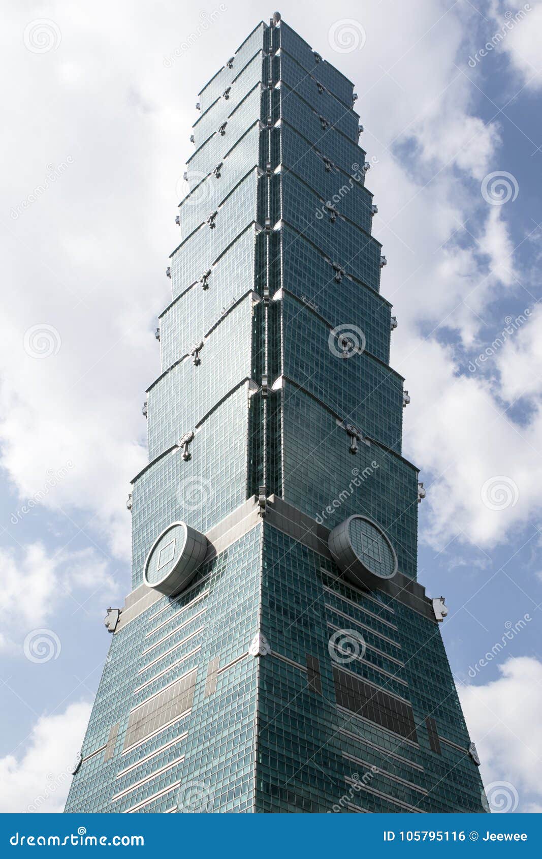 Facade of the Taipei 101 Skyscraper in Taipei, Taiwan Editorial Photo ...