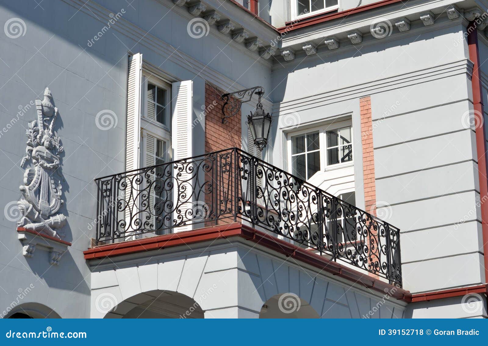 Facade terrace stock photo. Image of balcony, architect - 39152718