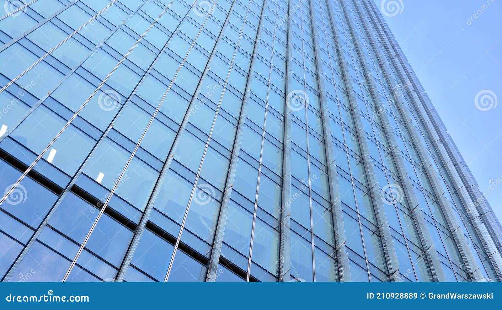 Facade Texture of a Glass Mirrored Office Building. Stock Image - Image ...