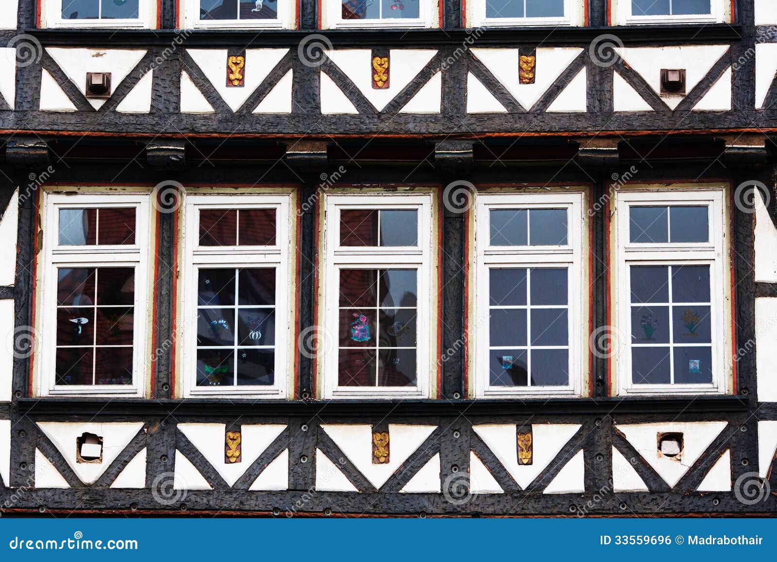 Old Timber Framework As A Background Stock Image | CartoonDealer.com ...