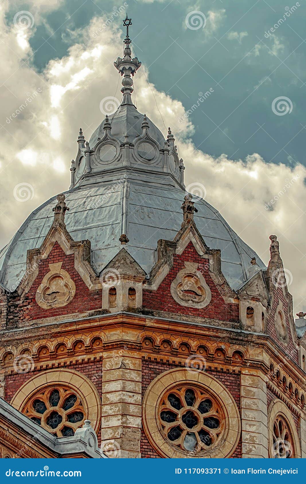 Facade of a Synagogue in Timisoara, Romania Stock Image - Image of ...