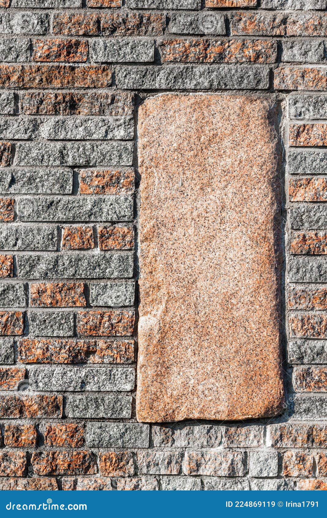 The Facade of the Wall is Made of Granite Bricks. Stone Texture Stock Image - Image of surface ...