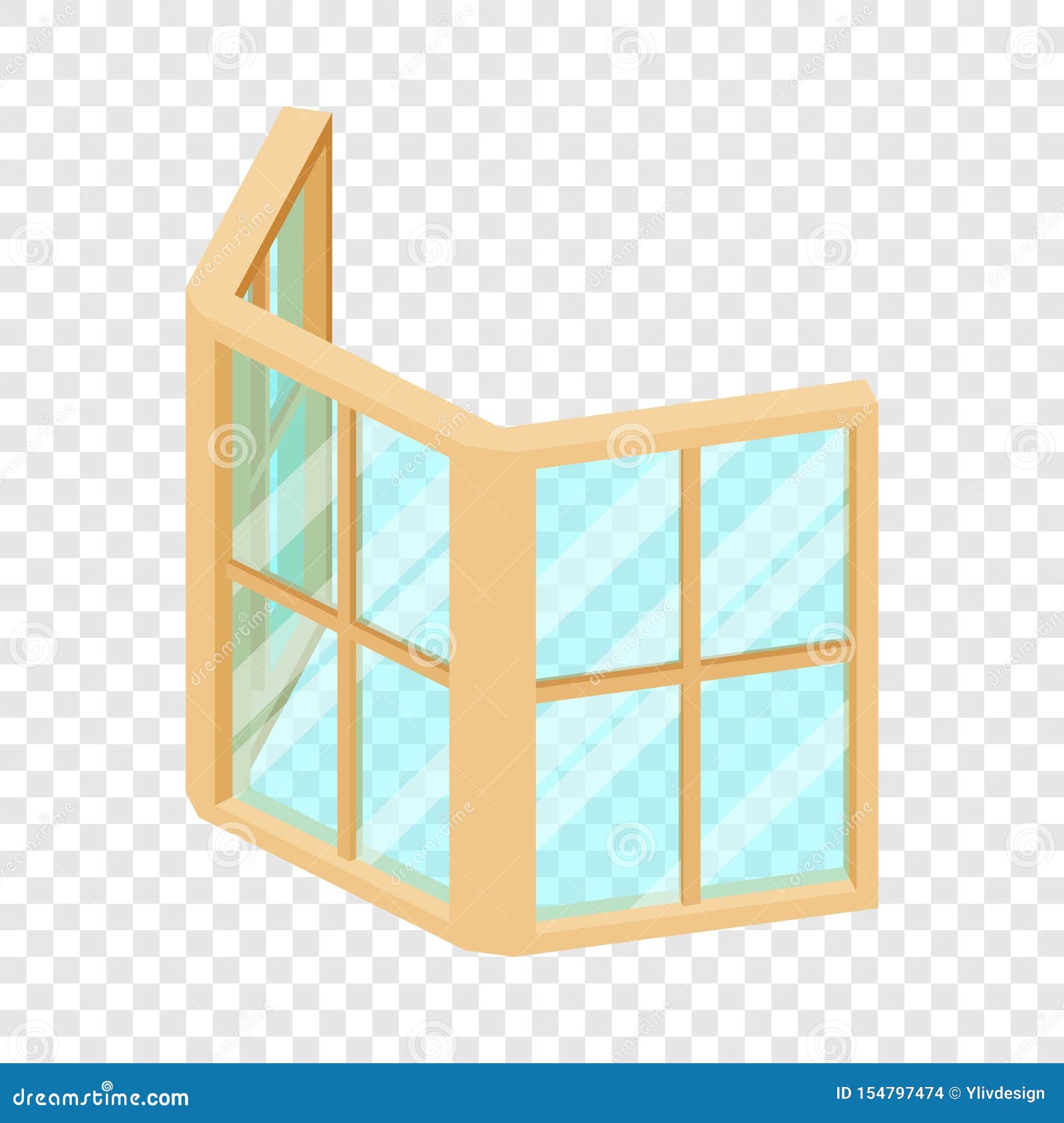Facade Window Frame Icon, Isometric 3d Style Stock Vector ...