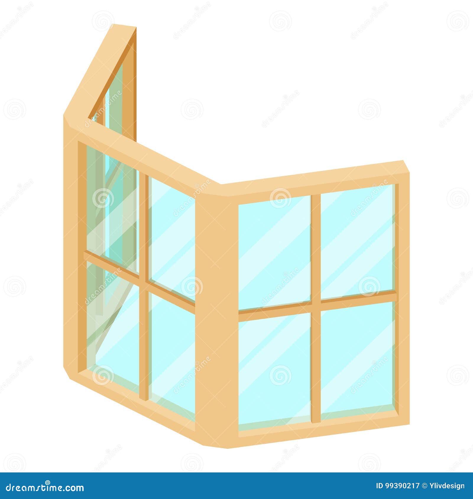 Facade Window Frame Icon, Isometric 3d Style Stock Vector ...