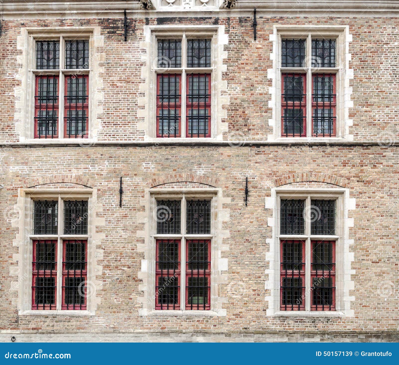 Facade with windows stock image. Image of background - 50157139