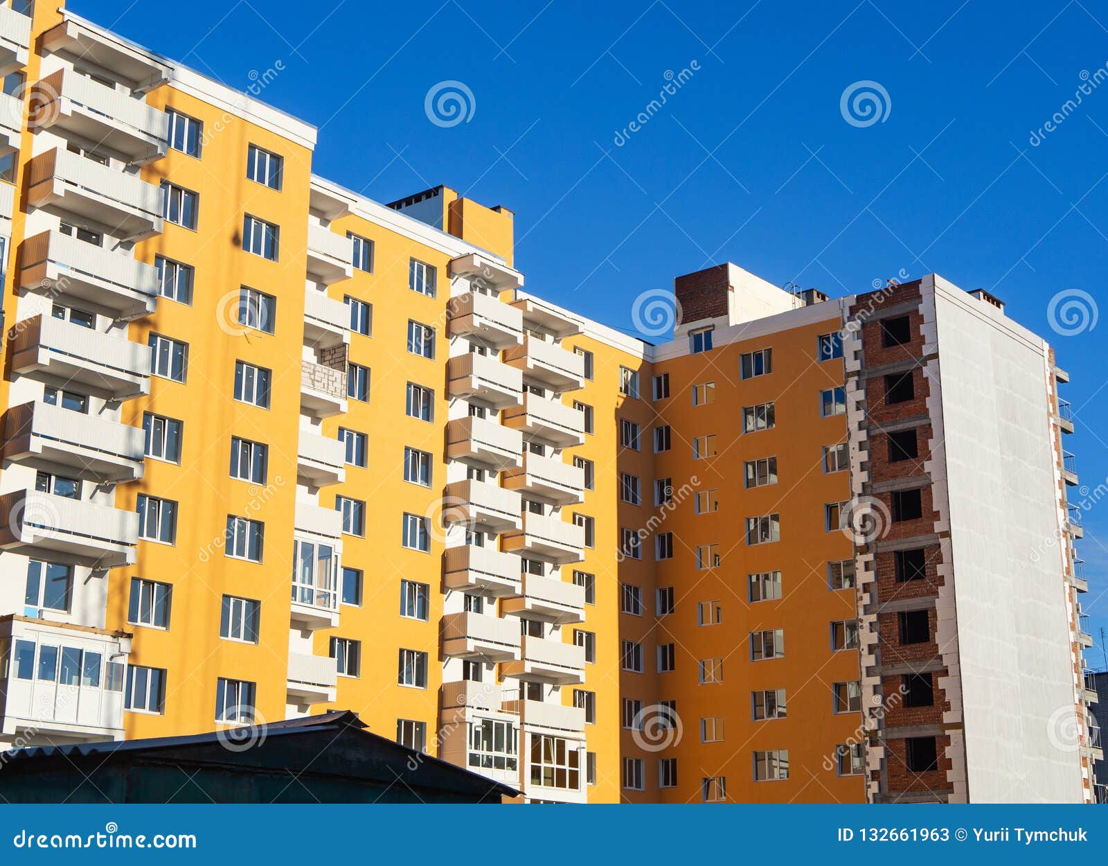 Facade Work and Insulation of New Multistory Building, almost Finished ...