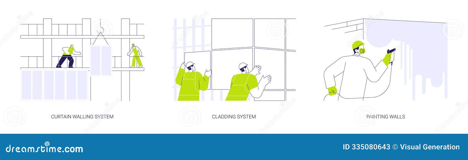 Cladding System Abstract Concept Vector Illustration. | CartoonDealer ...