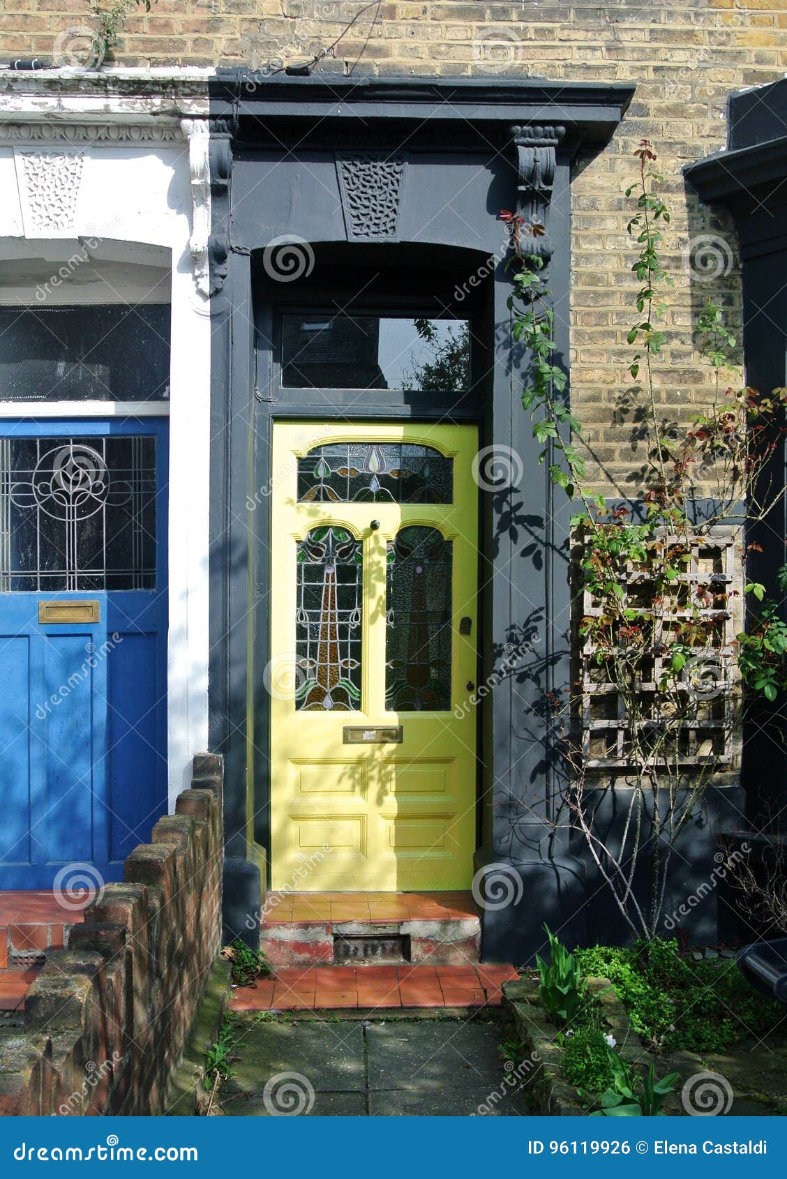 Yellow door stock photo. Image of entrance, front, architecture - 96119926