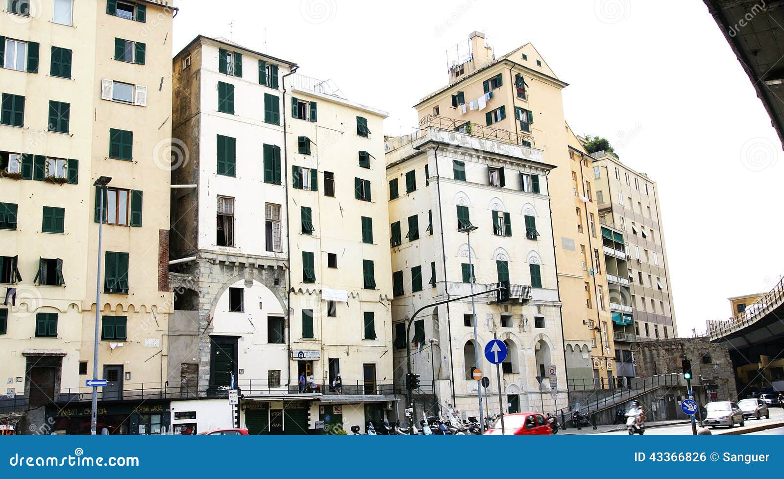 Facades of Buildings in Genoa Stock Photo - Image of italy, genoa: 43366826