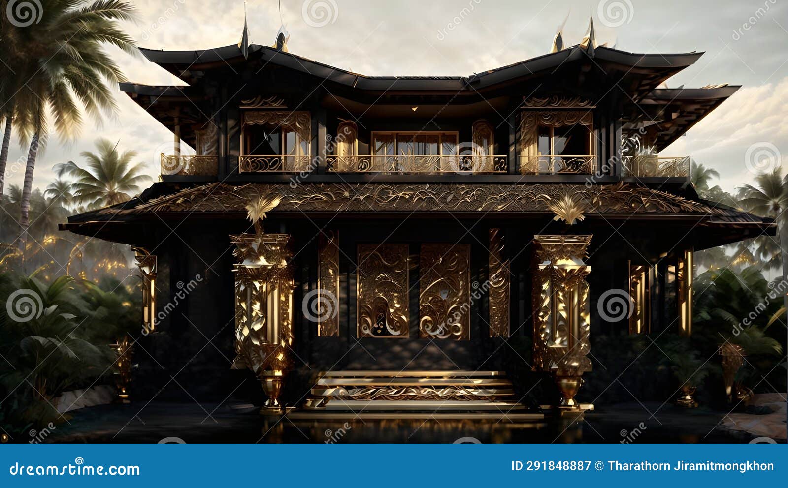 Facades of Fantasy: Architectural Dreams in Visual Form Stock ...