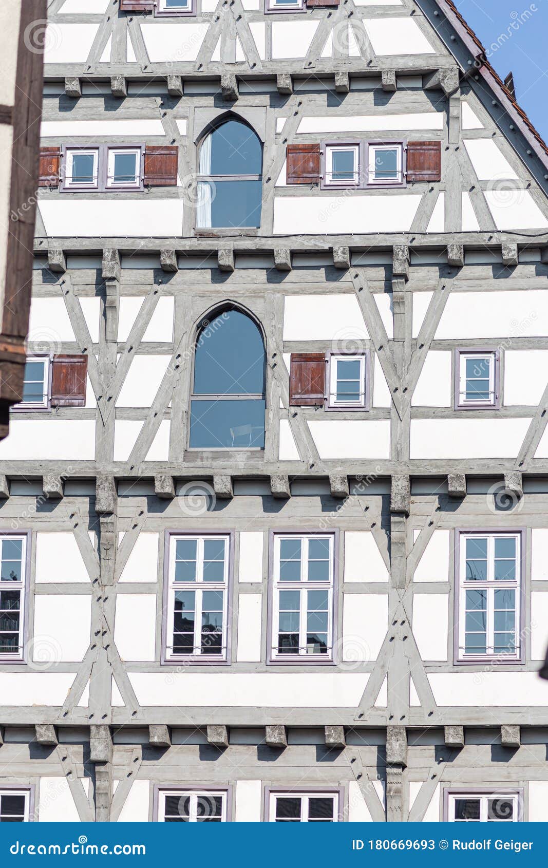 Facades of Historical Framework Buildings Stock Image - Image of ...