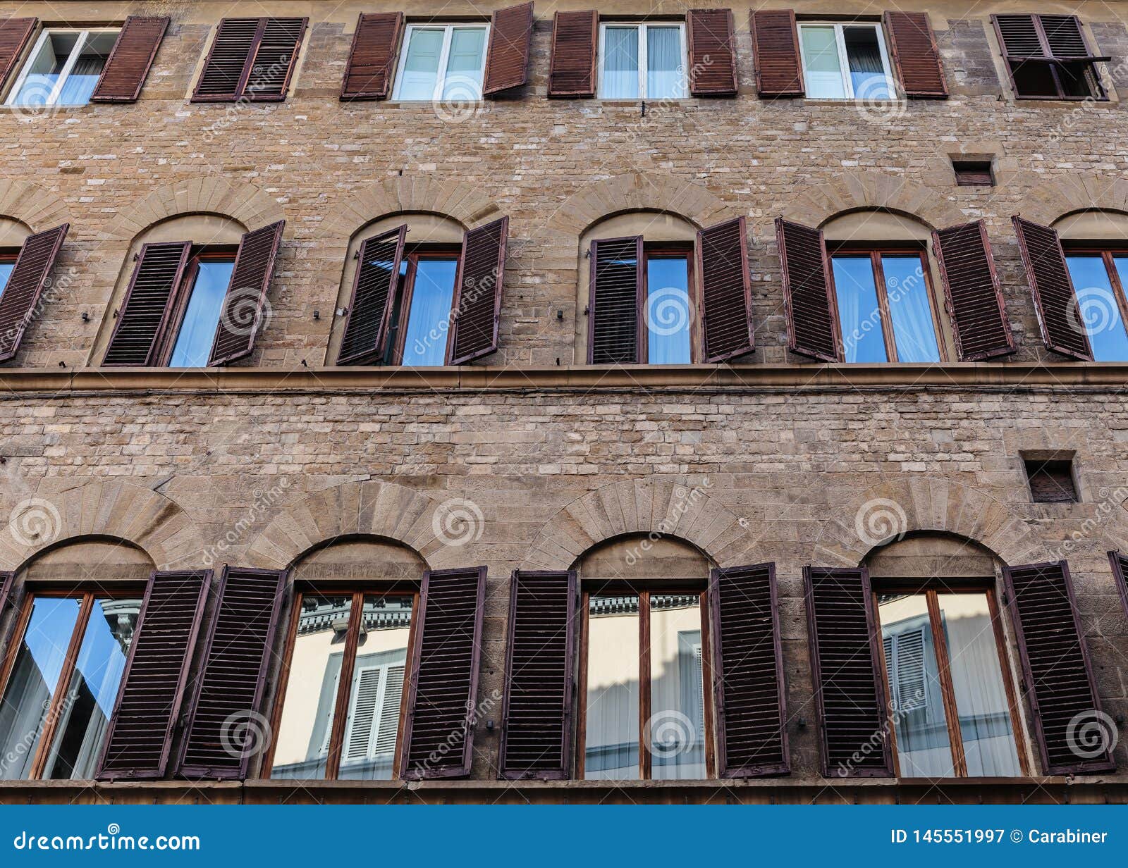 Facades Italian in Florence Stock Image - Image of building, city ...