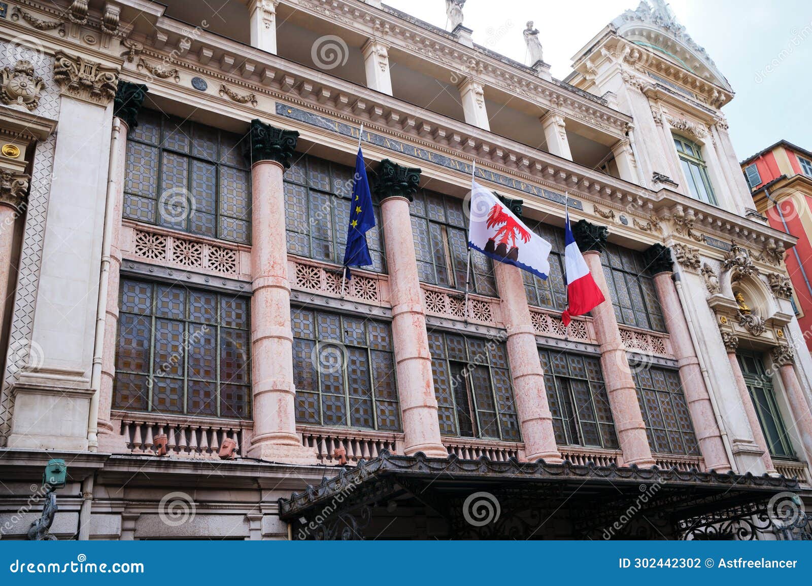 Nice, France - October 18, 2023: Facades of the Nice Opera House ...