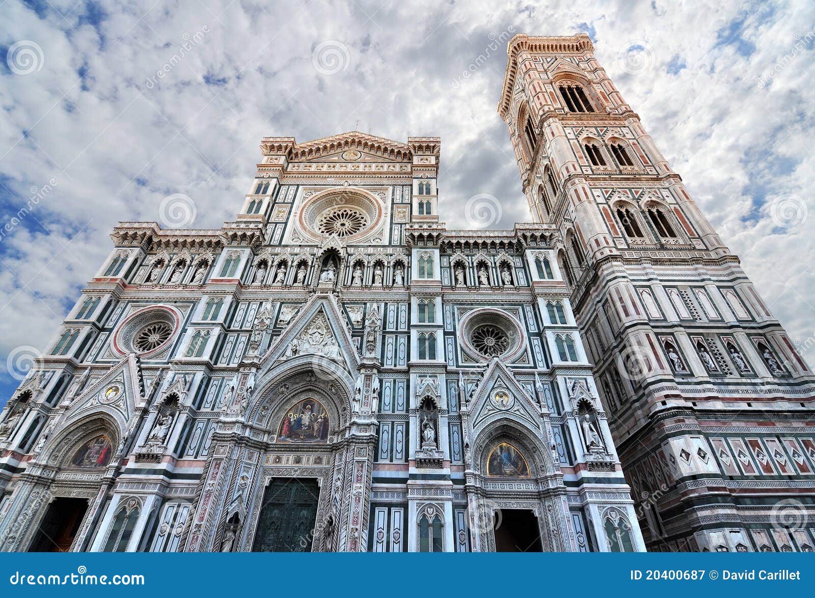 Facciata Gotica Della Cattedrale Di Firenze Immagine Stock - Immagine ...