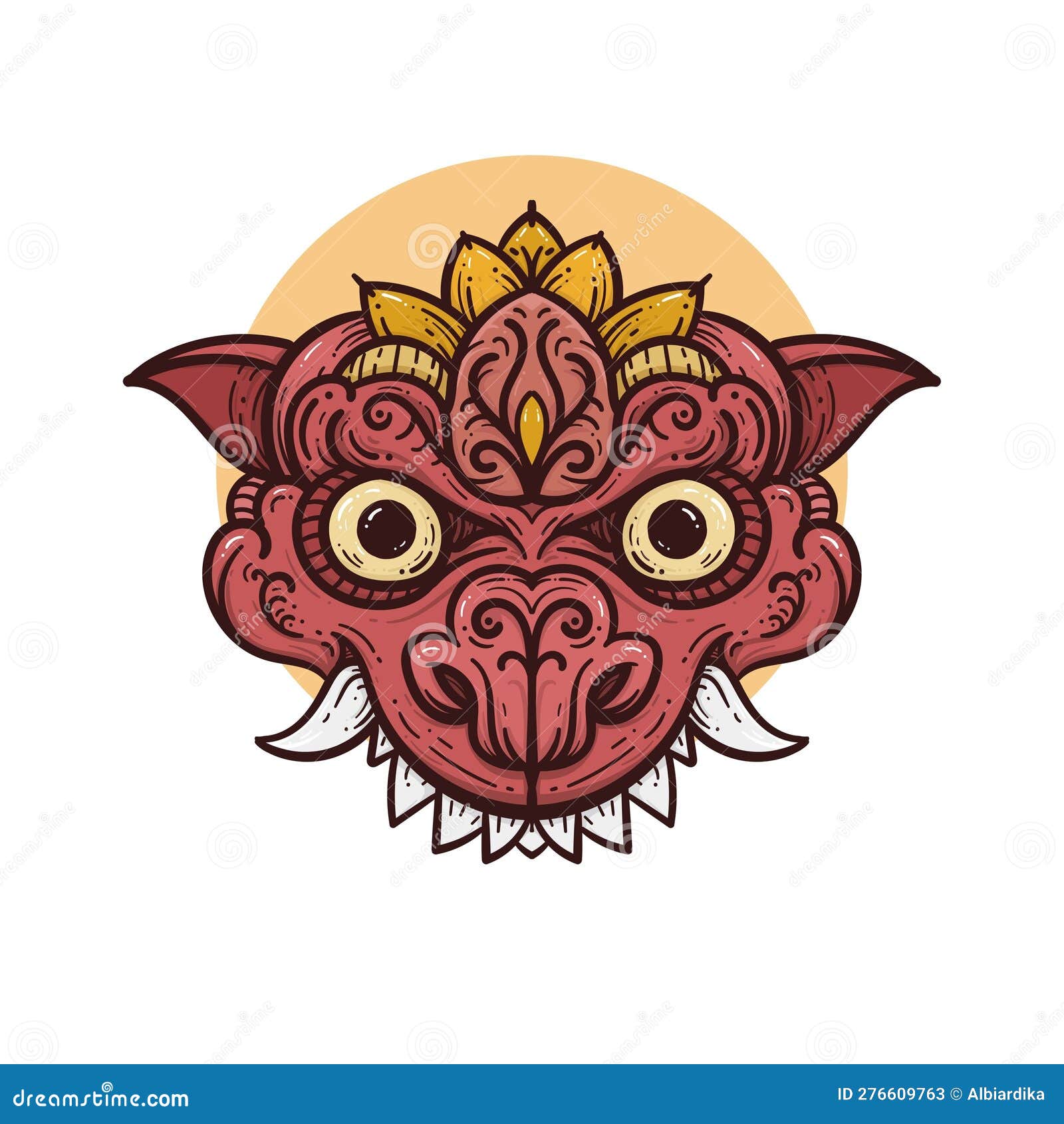 Beast Face From The Side View With Bared Teeth. Logo For Any Sport Team ...