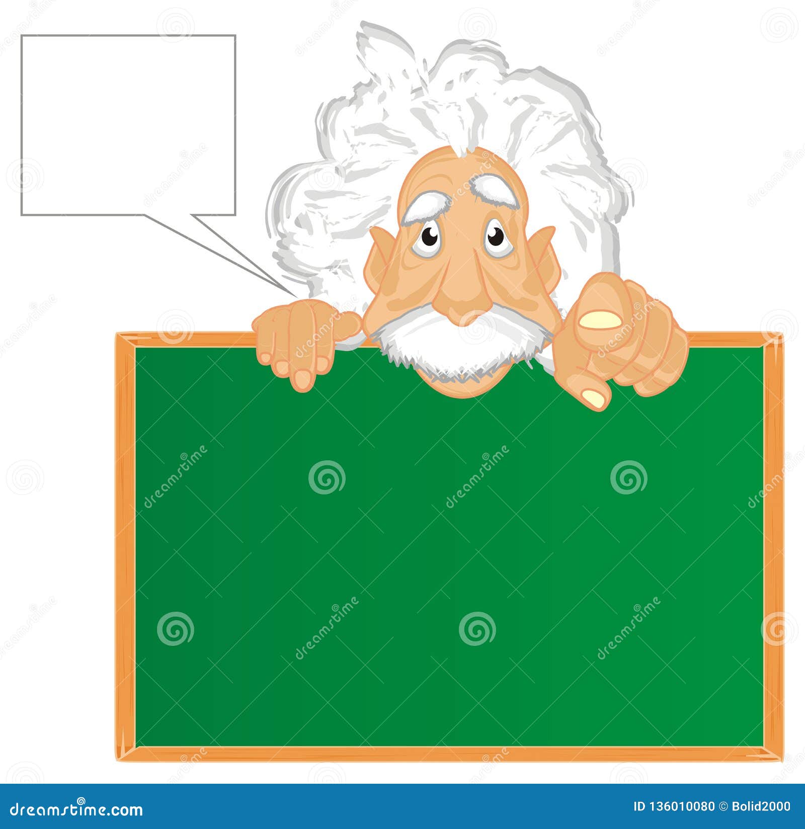 Face Of Albert Einstein With Sign On Board Royalty-Free Stock ...