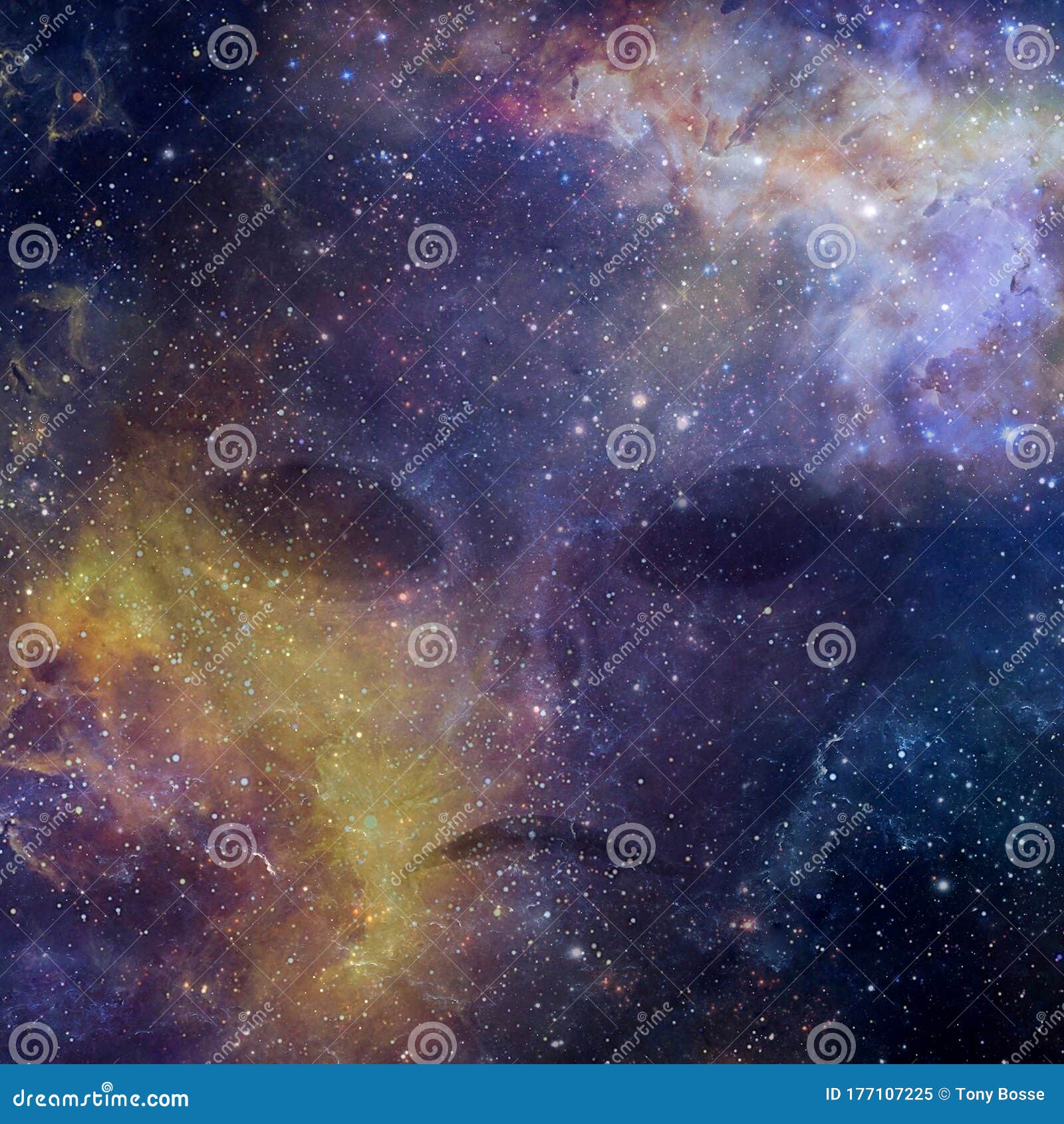 Face of an Alien in the Cosmos Stock Illustration - Illustration of ...