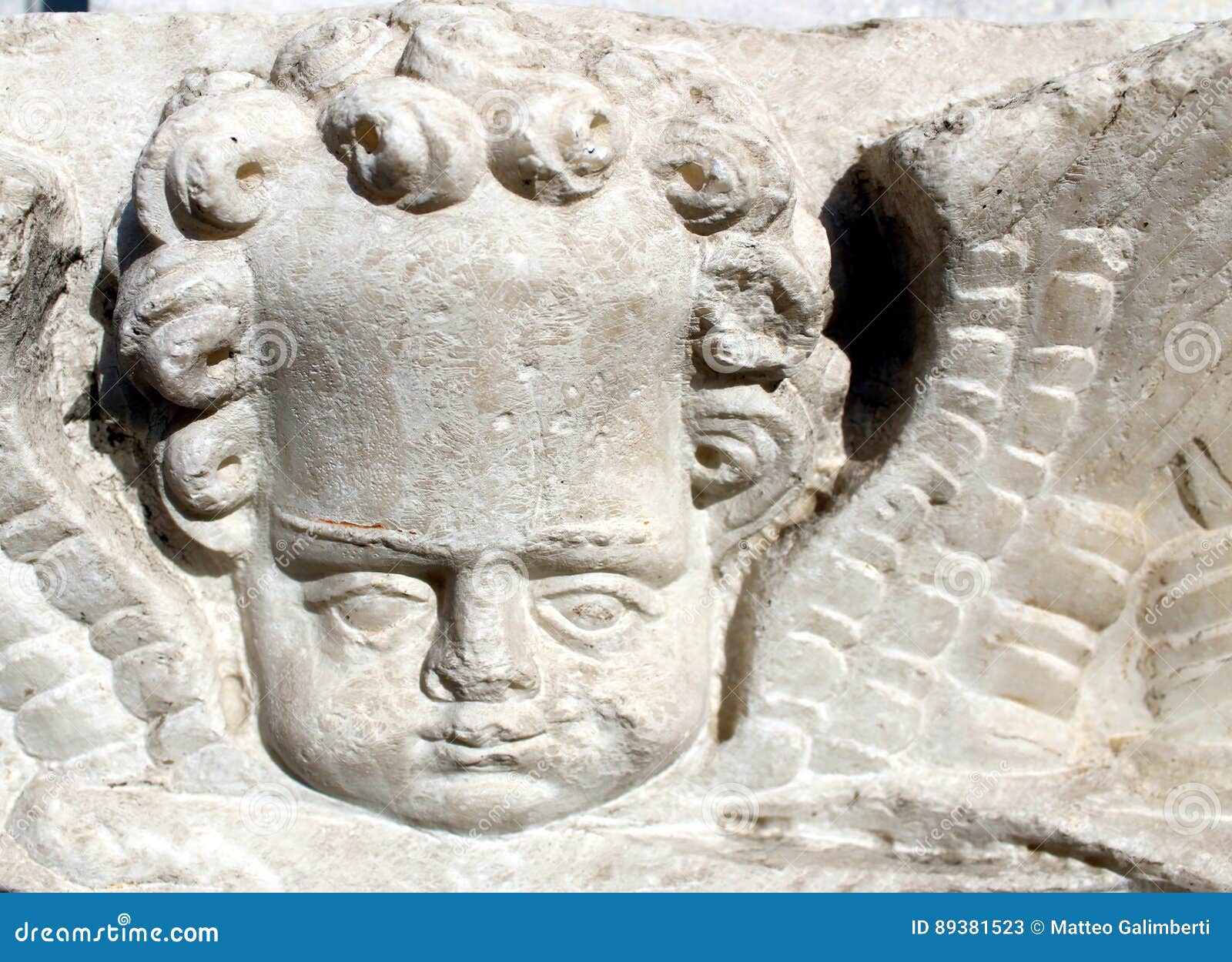 Face of an angel statue stock image. Image of statue - 89381523