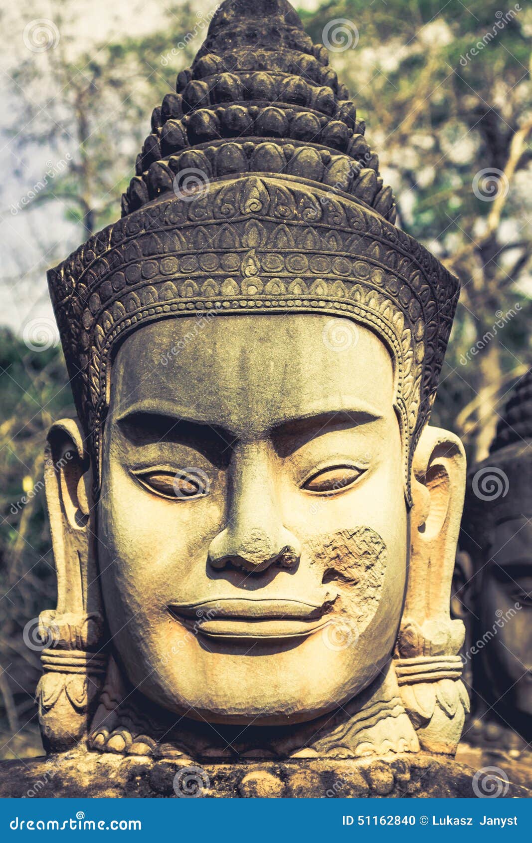 Face. Angkor Wat/ Angkor Thom Stock Photo - Image of cambodia ...